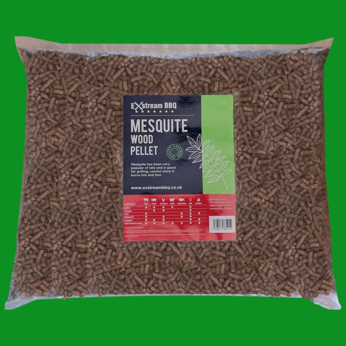 ExstreamBBQ MESQUITE BBQ Smoking Wood Pellets 10kg Bag - For Ninja Woo ...